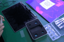 What does sent with gentle effect mean in a text message?