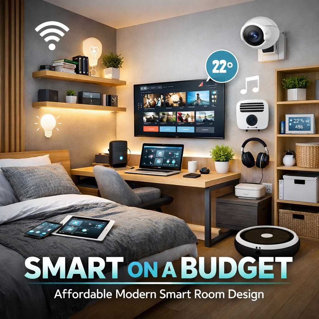 Smart on a Budget: Affordable Modern Smart Room Design for Small Rooms